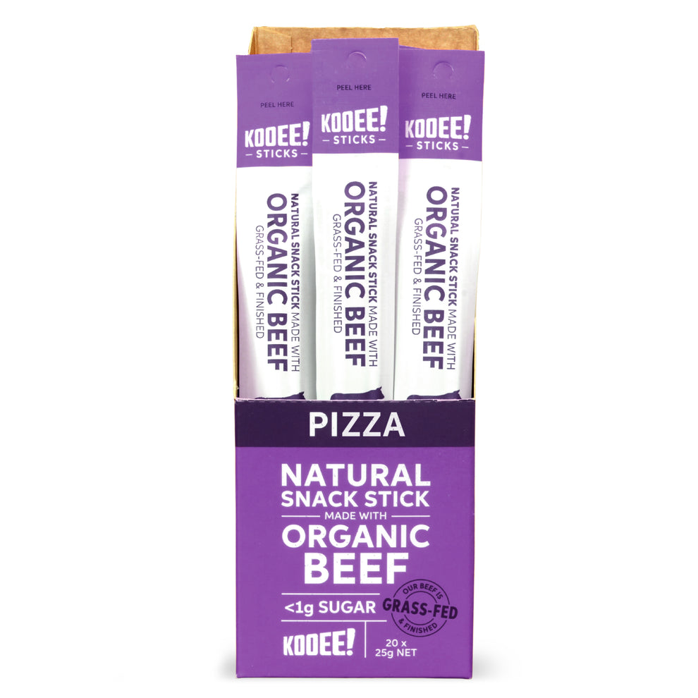 Pizza | Organic Beef Sticks (20 Sticks) – KOOEE! Snacks