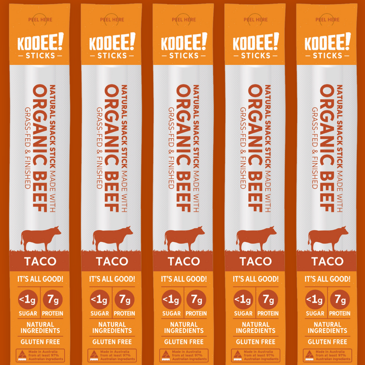 Taco | Organic Beef Sticks (20 Sticks) – KOOEE! Snacks
